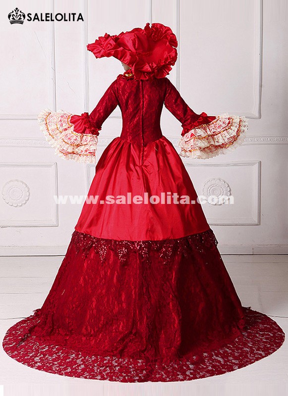 Marie Antoinette Wedding Dress Rococo Queen Stage Party Banquet ...