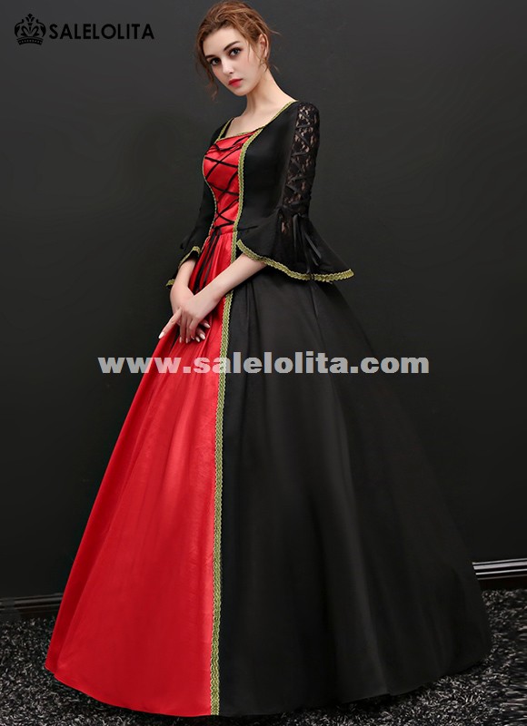 Gothic Vampire Fantasy Gowns Upscale Halloween Masquerade Costume