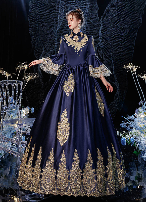 Rococo Marie Antoinette Dress Medieval Reenactment Theater Dress ...