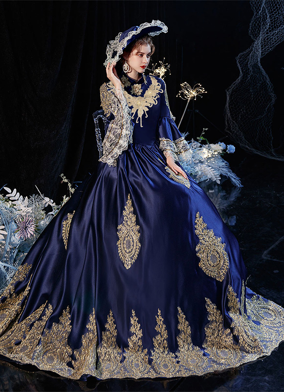 Rococo Marie Antoinette Dress Medieval Reenactment Theater Dress ...
