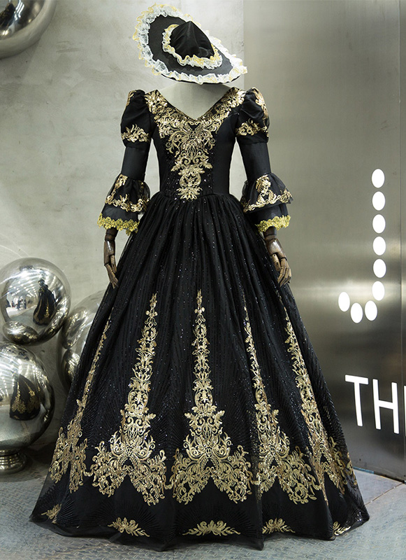 Unique Rococo Brocade Marie Antoinette Princess Queen Dress Victorian ...