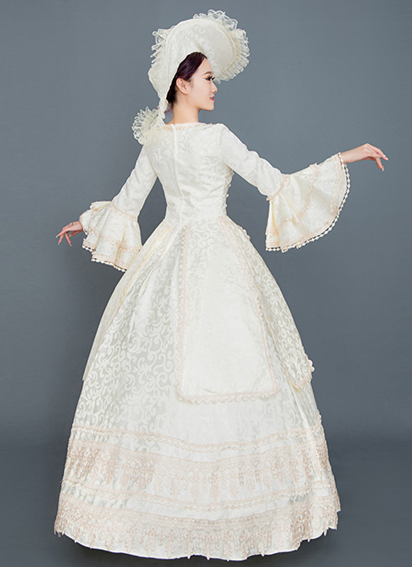 Hight Quality Light Yellow Rococo Southern Bell Dress Women Cosplay ...