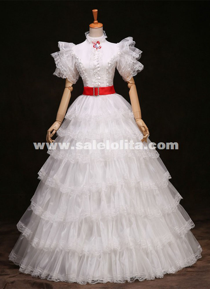 Blue/White Multi-layer Rococo Baroque Marie Antoinette Renaissance ...