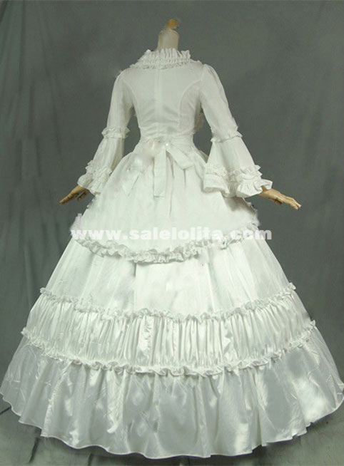 Victorian Gothic Steampunk Ball Gown Wedding Party Dress Reenactment ...